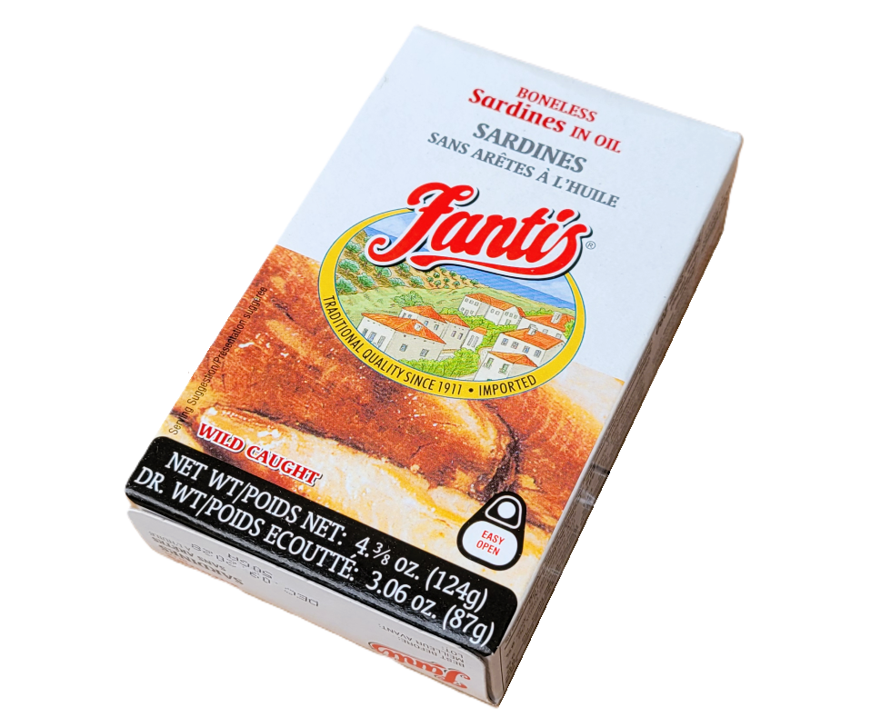 FANTIS BONELESS SARDINES IN OIL 124g – GREEK CART