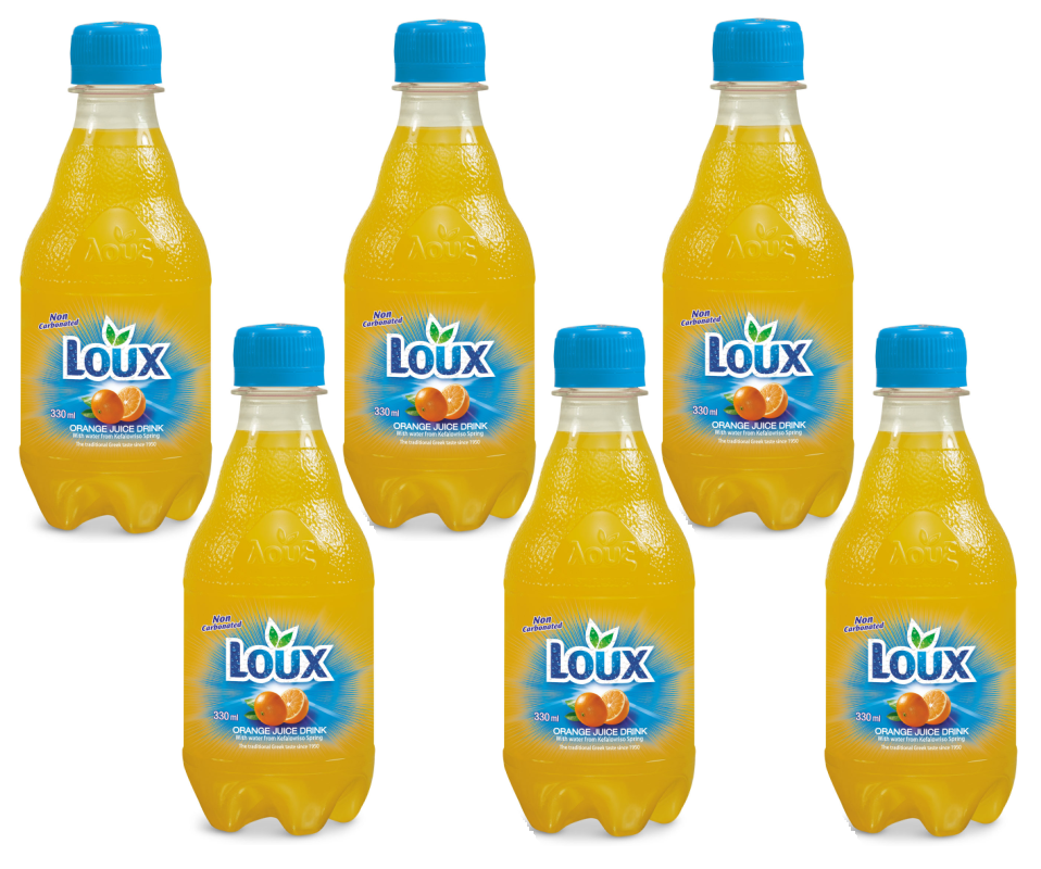 LOUX NON-CARBONATED ORANGE JUICE 6-PACK/330ml – GOGREEK